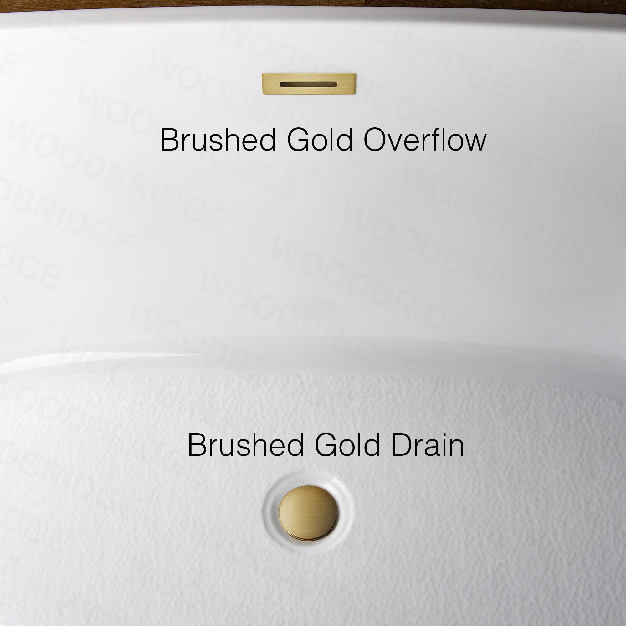 WOODBRIDGE B0017-MB-Drain &O Bathtub, Matte Black