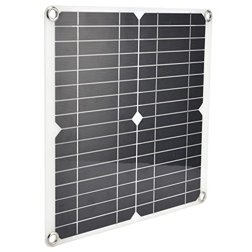 Solar Panel Portable Board 15W 2Pcs Flexible Single Crystal Emergency Charge Board Power Bank with Component 15Wx2 for Solar Battery Chargers Charging Kits