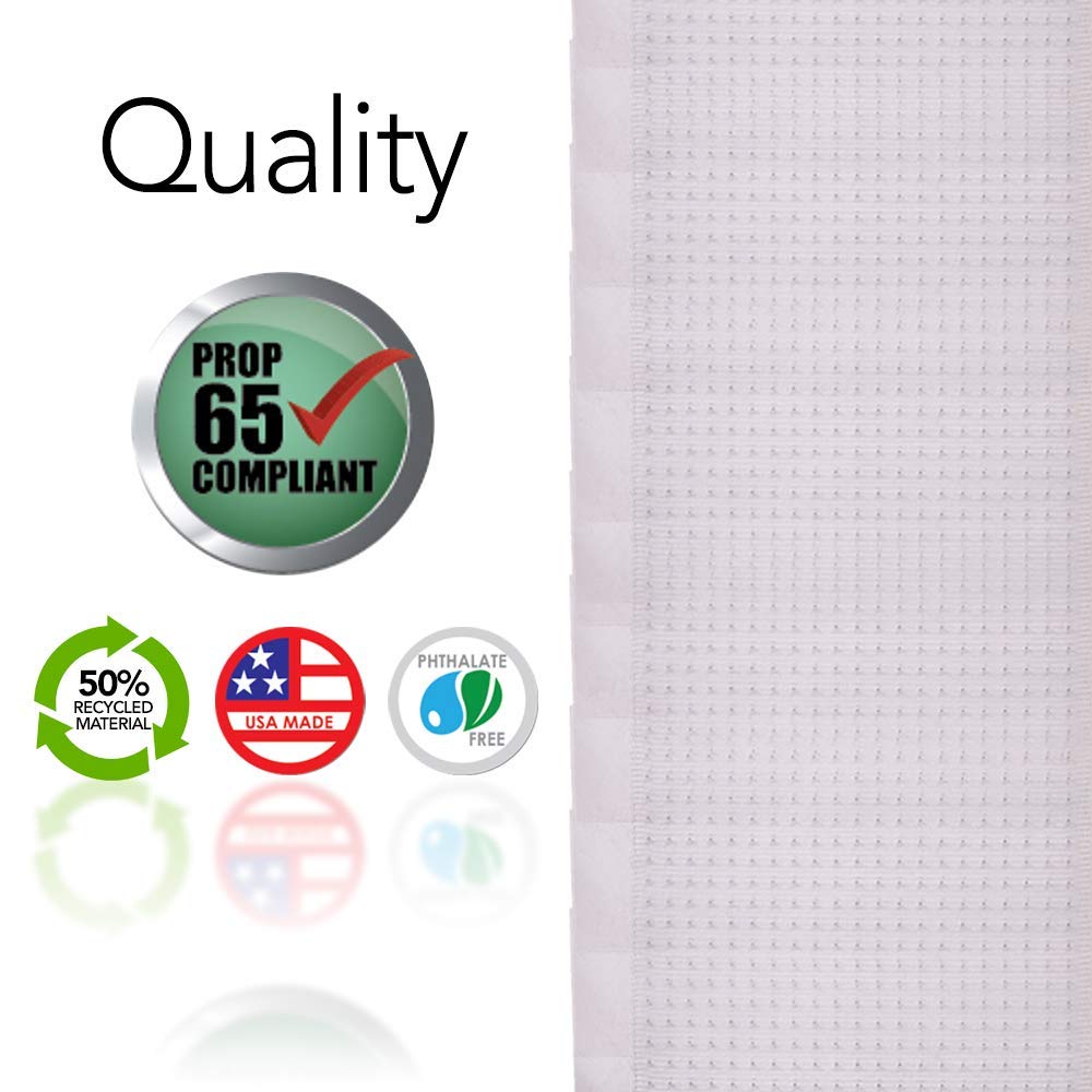Resilia Premium Heavy Duty Floor Runner/Protector for Carpet Floors β Skid-Resistant, Clear, Plastic Vinyl, Clear Prism, 27 Inches x 12 Feet