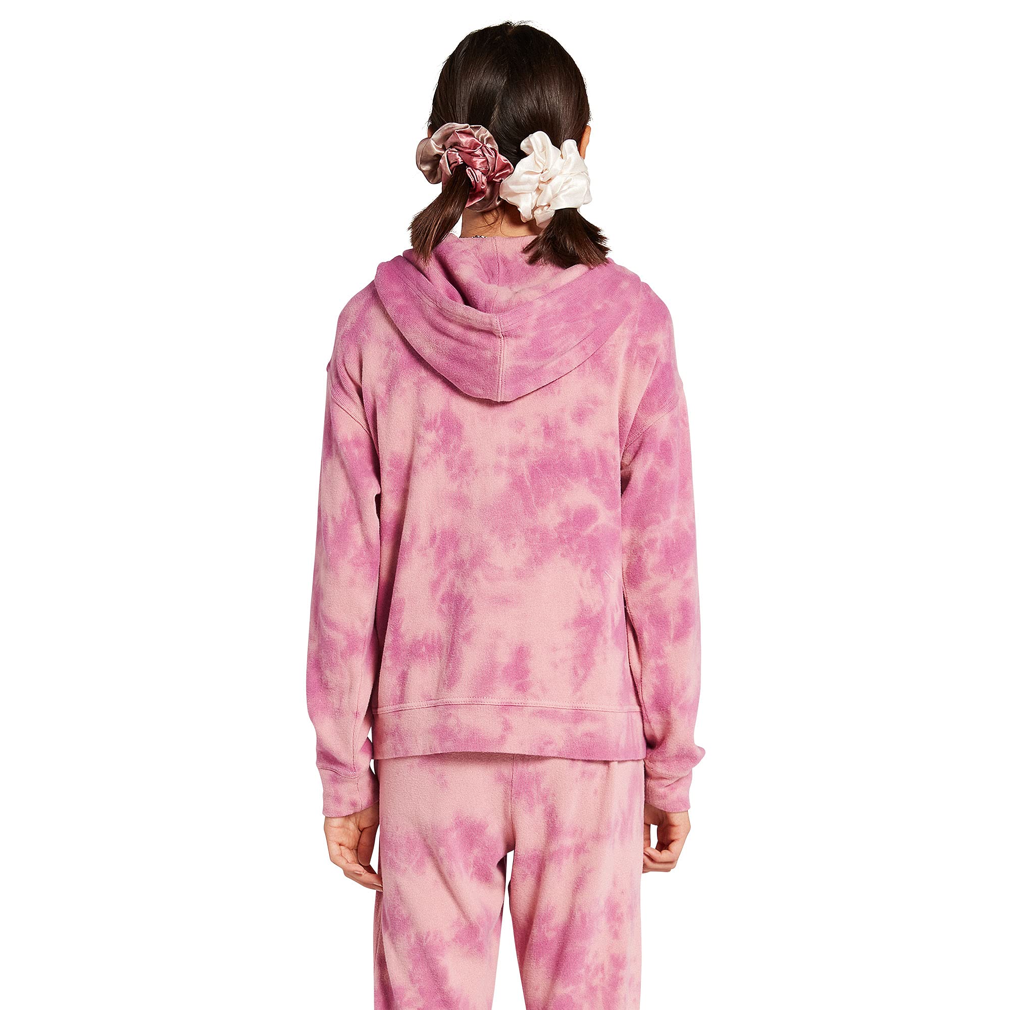 Volcom Girls' Lived in Lounge Zip Fleece Sweatshirt, Faded Mauve, 2XS (4 Toddler)