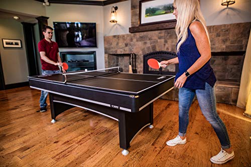 Triumph Sports Phoenix 7’ Billiard Table with Table Tennis Conversion Top for a Game of Pool or an Action-Packed Table Tennis Game