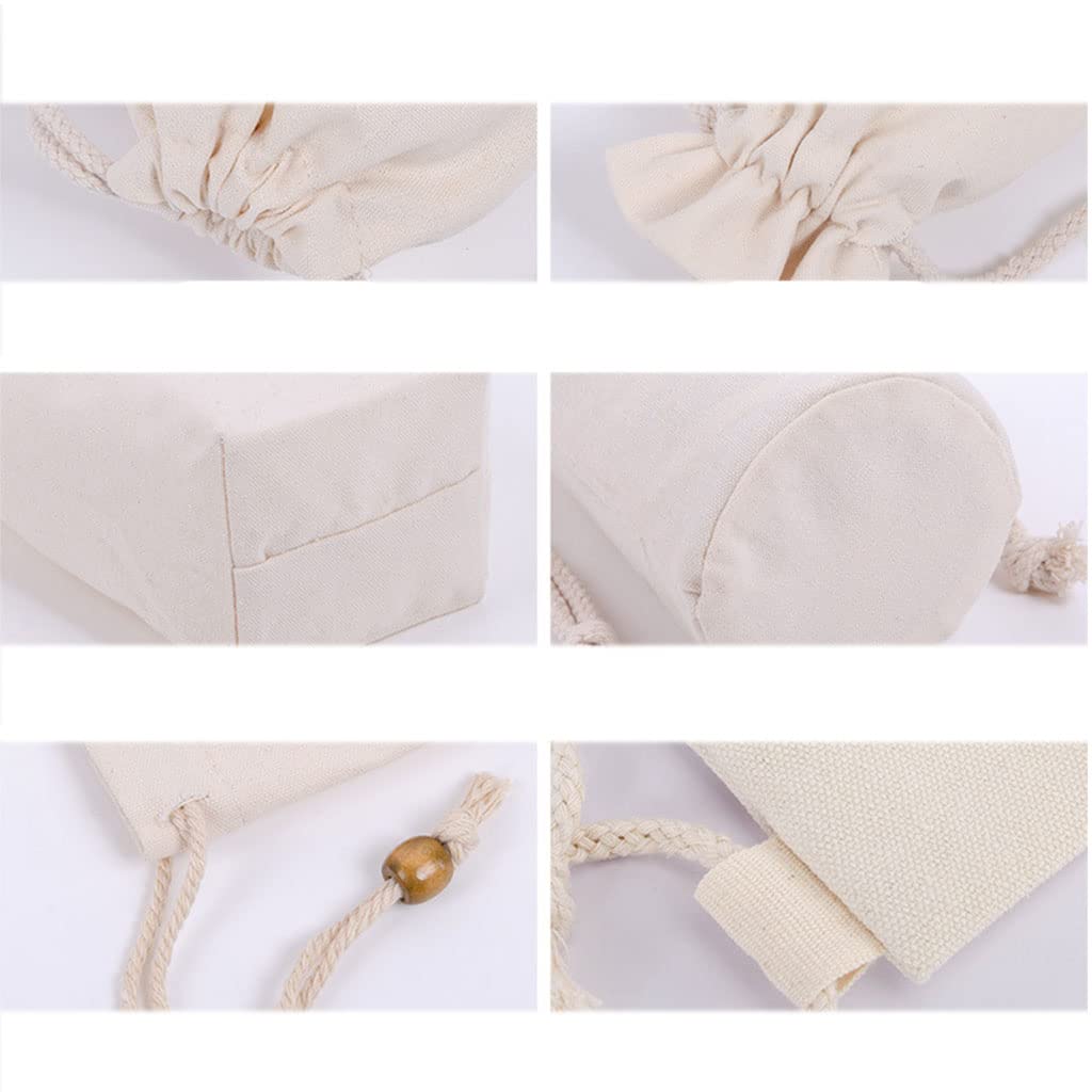 YOOYEH Washable Cotton Drawstring Bags Muslin Sachet Bag Reusable Produce Bags Herbal Bags DIY Tote Gift Bag for Candy Storage