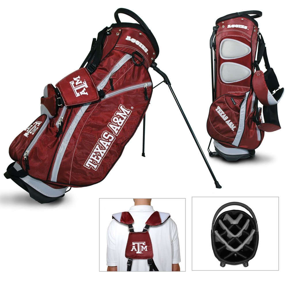 Team Golf NCAA Nebraska Cornhuskers Fairway Golf Stand Bag, Lightweight, 14-way Top, Spring Action Stand, Insulated Cooler Pocket, Padded Strap, Umbrella Holder & Removable Rain Hood