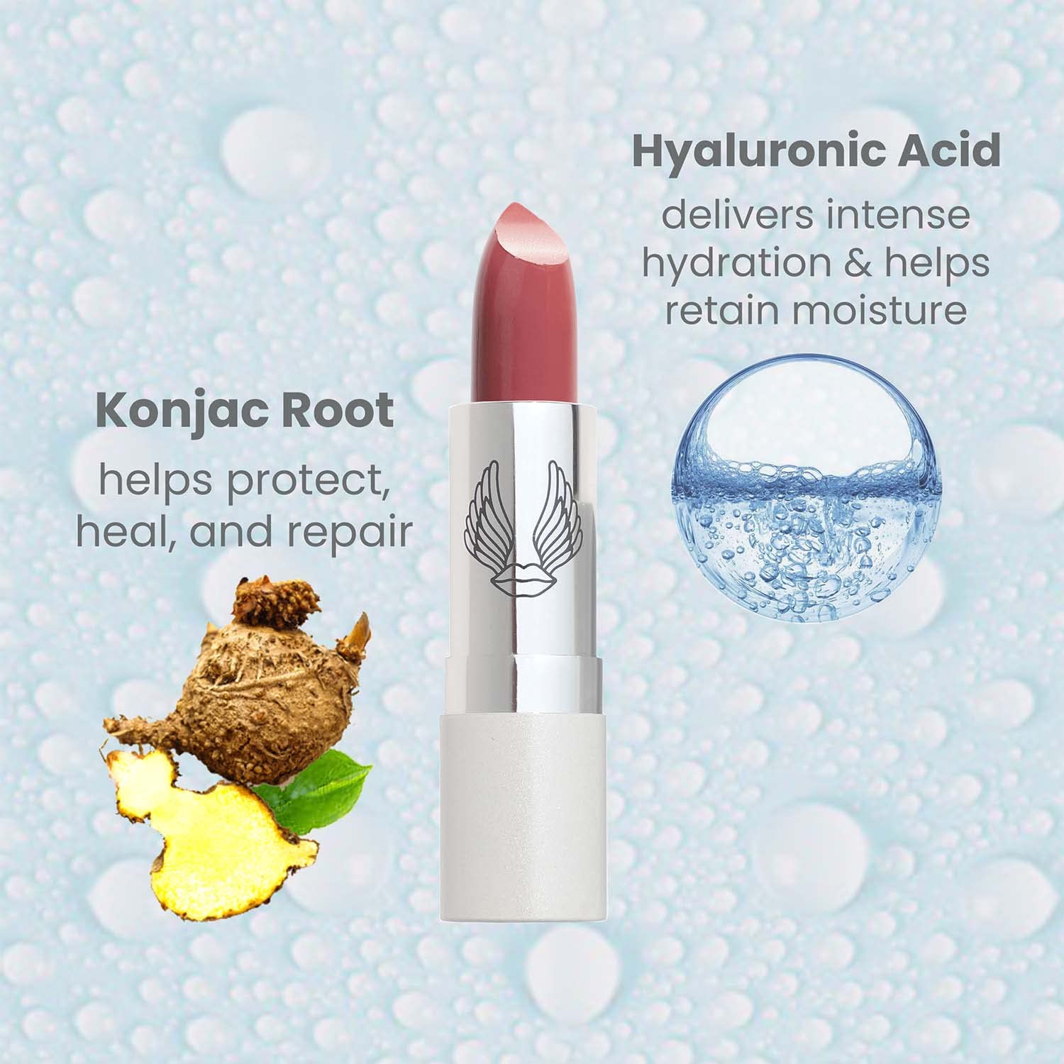 True + Luscious Super Moisture Lipstick β Clean, Vegan and Cruelty Free β Lasting Hydration for Dry Lips with a Satin Finish β Just Peachy