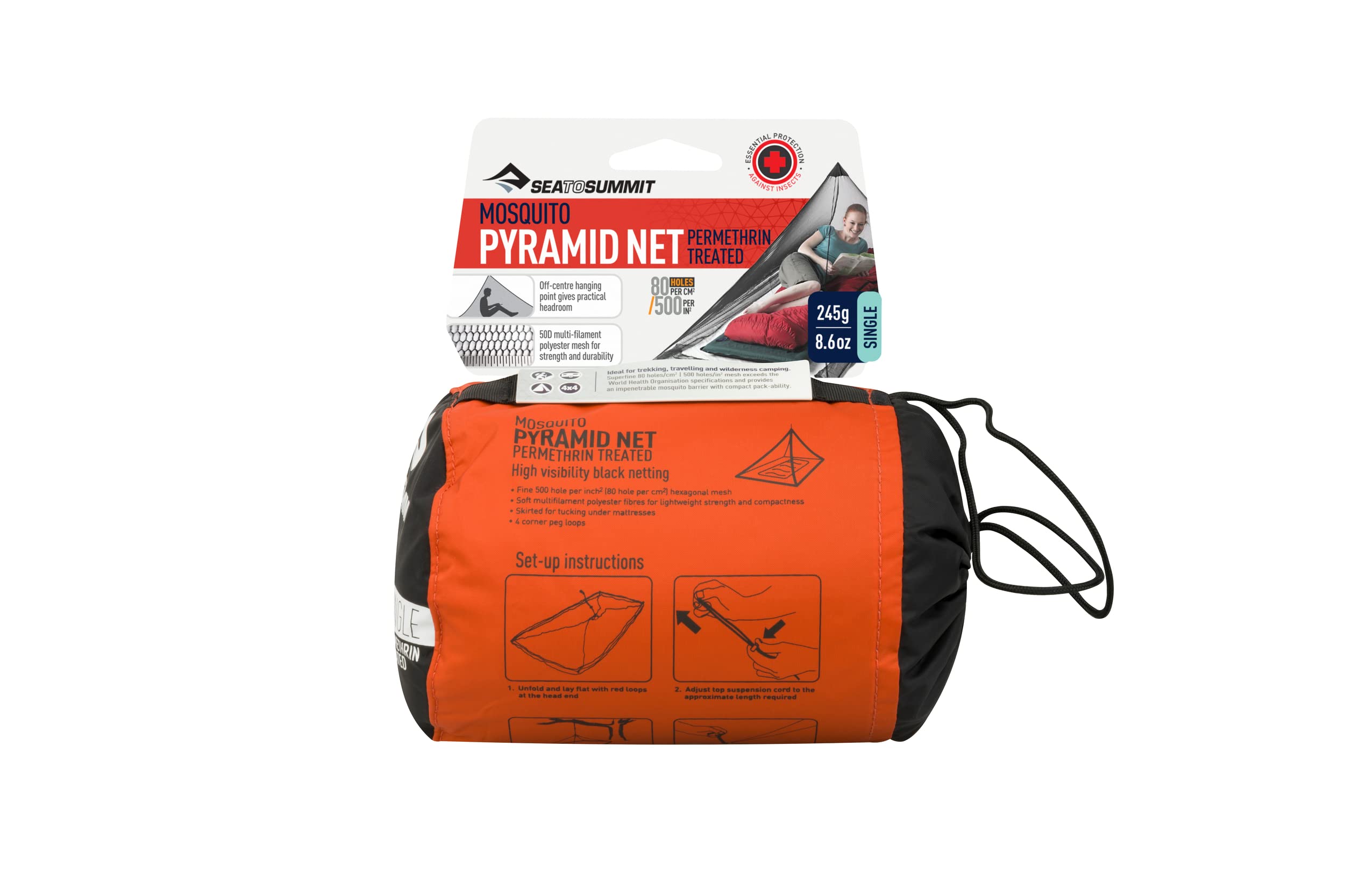 Sea to Summit Permethrin-Treated Pyramid Net Shelter, Double