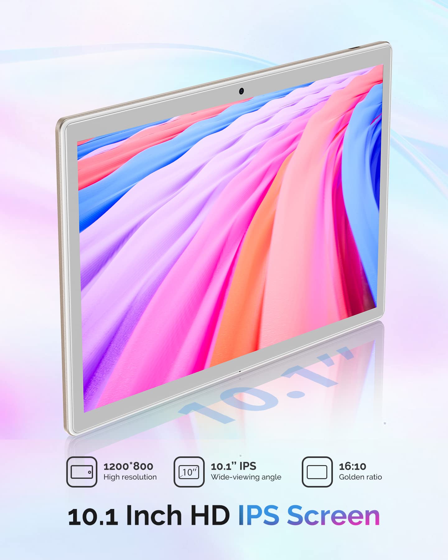 YOTOPT 2023 10 Inch Android 12 Tablet, Octa Core 4GB+64GB 1TB Expand Android Tableta, 10.1 inch IPS HD Display, 8MP Dual Camera, WiFi, GPS, BT Tablets with Keyboard Mouse Case Stylus