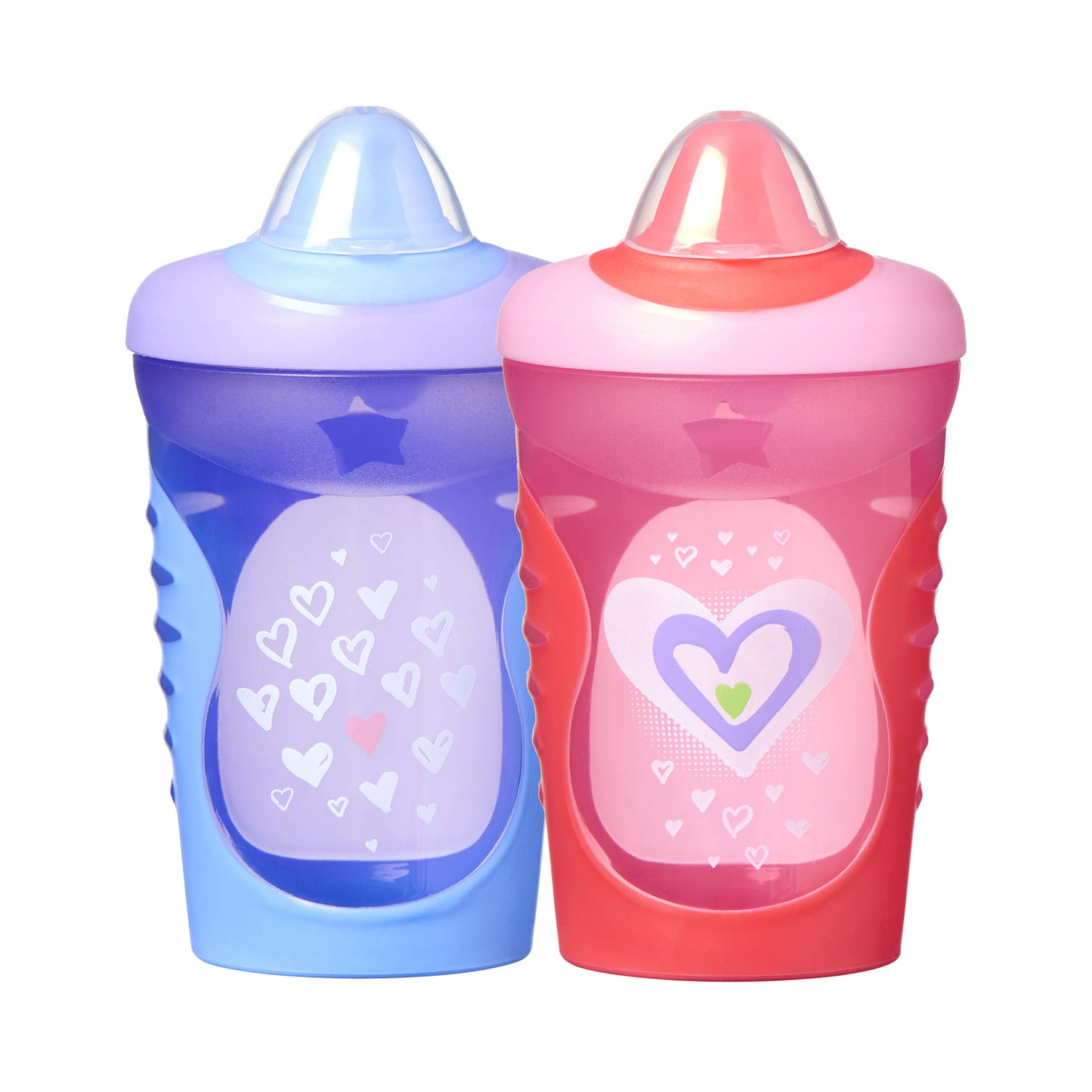 Tommee Tippee Hold Tight Baby Sippee Cup, 9+ Months, Easy Clean, 11 Ounce, 2 Count (Pack of 1) (Colors May Vary)