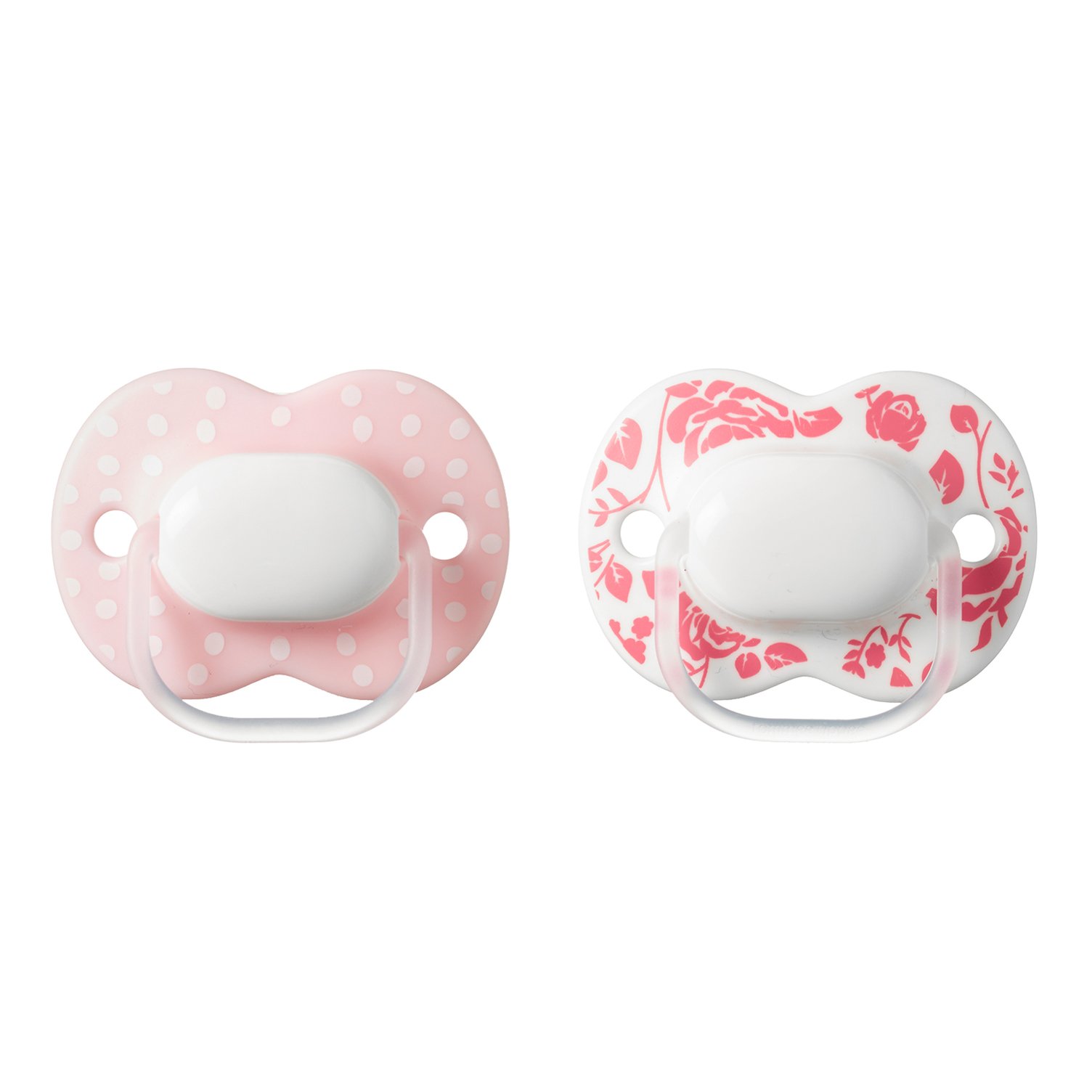 Tommee Tippee Little London Pacifiers, Symmetrical Design, BPA-Free Silicone Binkies, 0-6m, 2-Count