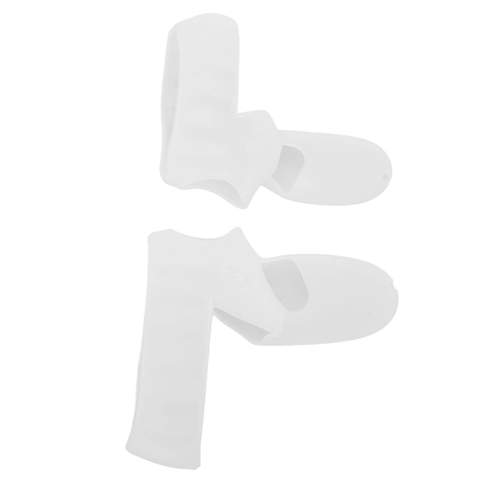 Yoidesu VR Handle Protective Cover, Silicone Transparent Scratch Proof VR Touch Controller Handle Cover, Handle Grips Protector for Oculus Quest 2(Transparent White)