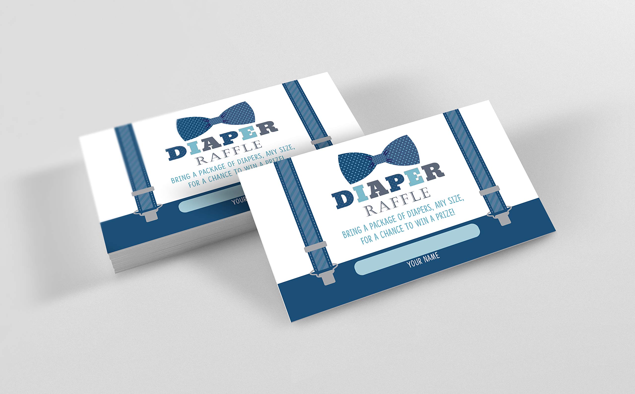 Your Main Event Prints Boy Baby Shower Invitations, 20 Including Envelopes & Diaper Raffle Cards, Little Man, Sprinkle