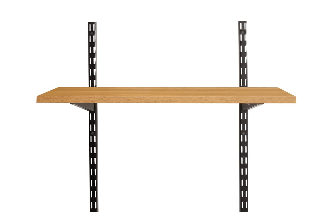 Rubbermaid 10"x36" Decorative Board, Golden Oak, Adjustable Shelf, Wood, Storage, Shelving