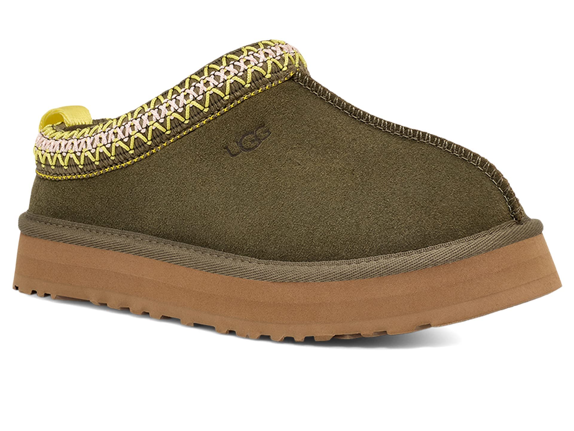 UGG Unisex-Child Tazz Slipper, Burnt Olive, 1 Little Kid