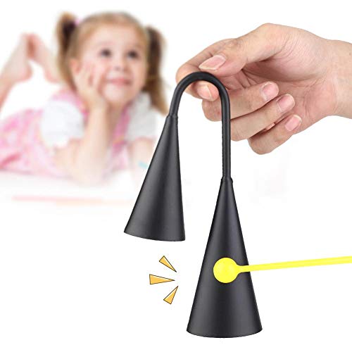 Two Tone Metal Double Bell Cowbell Percussion Musical Instrument with Stick Over 8 years old