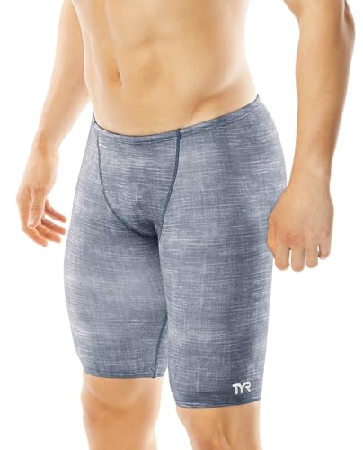 TYR Sandblasted Jammer, Grey, 30