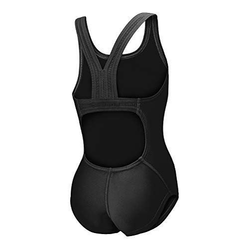 Speedo girls One Piece Powerflex Eco Super Pro Solid Youth Swimsuit, New Black, 20 US