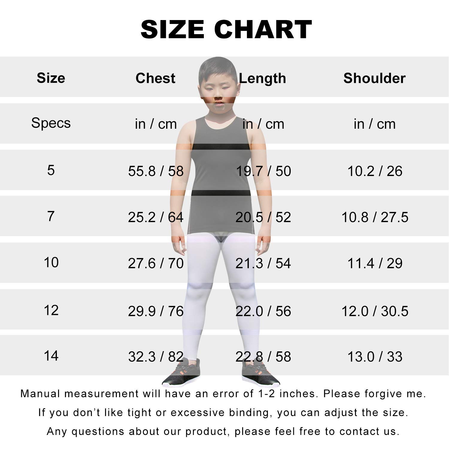 Youth Boys Girls Compression Tank Tops Athletic Sleeveless Shirt Undershirts Workout Base Layer Vest (3 Pack-White*3, 10)