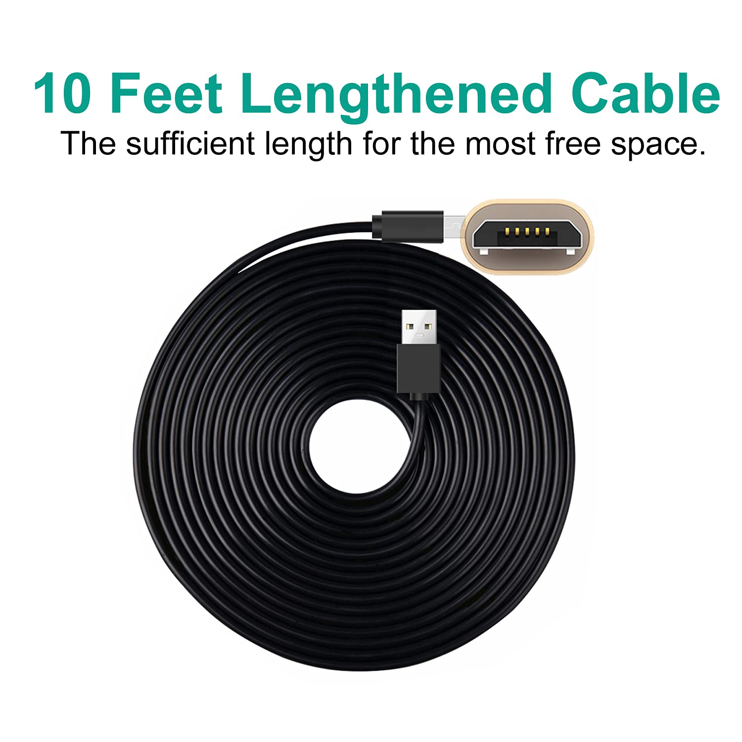Trospow 10Ft Micro USB Charger Cable Charging Replacement for SteelSeries Arctis 9X/ Arctis 7P/ Arctis 9/ Arctis Pro/Arctis 7X/ Arctis 7/ ARCTIS 1/ Arctis 3 Gaming Headset Charging Power Cord