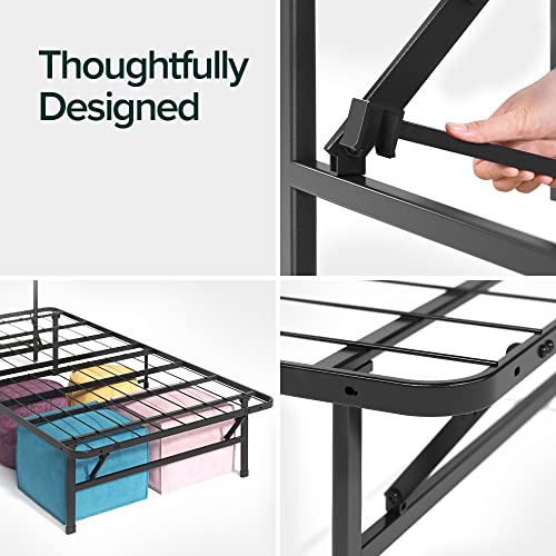 ZINUS SmartBase Mattress Foundation with Headboard / 14 Inch Metal Platform Bed Frame / No Box Spring Needed / Sturdy Steel Frame / Adjustable Headboard Height, Twin