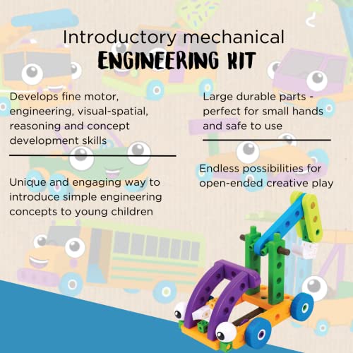 Thames & Kosmos Kids First Robot Engineer STEM Experiment Kit for Young Learners | Build 10 Non-Motorized Robots | Play & Learn with Storybook Manual | Parentsâ Choice Gold Award Winner