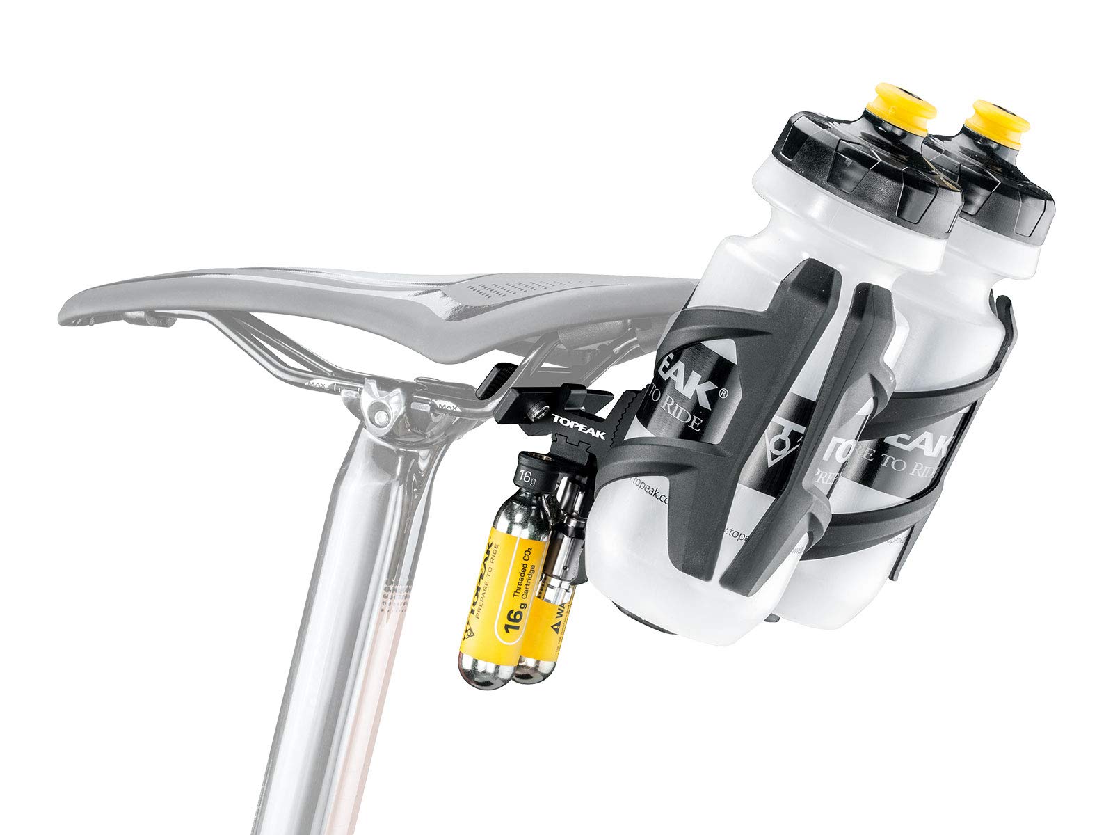 Topeak Bike Tri-Cage with Integrated tire levers Black, 14.7 x 9 x 8.2 cm / 5.8β x 3.5β x 3.2β
