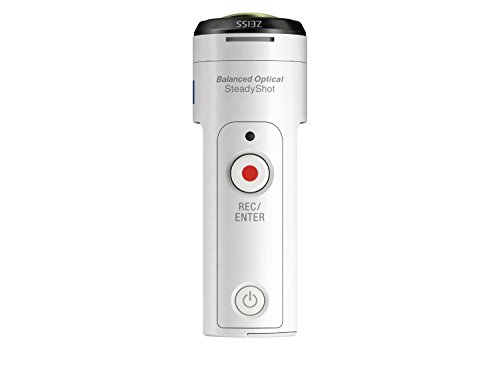 Sony FDRX3000R/W 4K HD Recording, Action Cam, Live View Underwater Camcorder, White