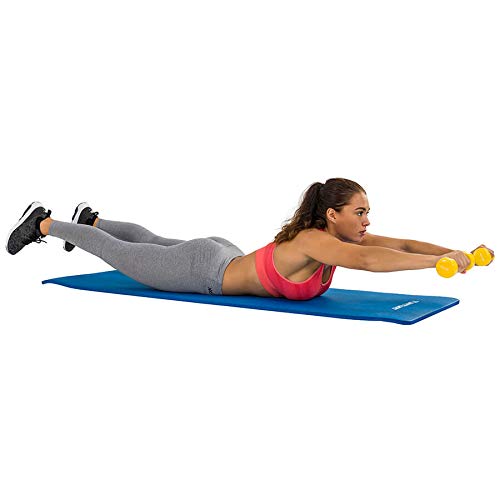 TUNTURI Non Slip Fitness Yoga Mat, Blue