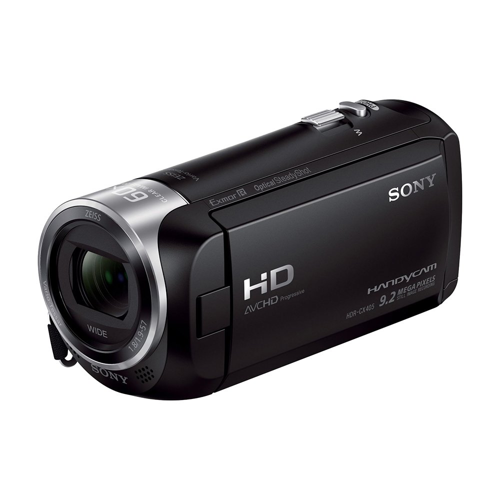 Sony Handycam CX405 Flash Memory Full HD Camcorder Bundle with 32GB Memory Card, Camera Bag, HDMI Cable and Accessories (8 Items)