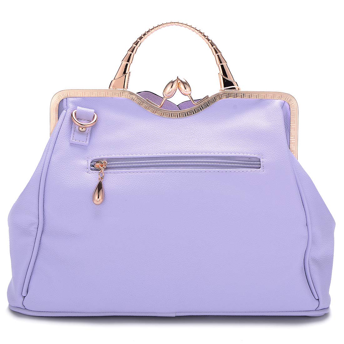 SUNROLAN Women's Evening Clutches Handbags Formal Party Wallets Wedding Purses Wristlets Ethnic Totes Satchel (Light Purple)