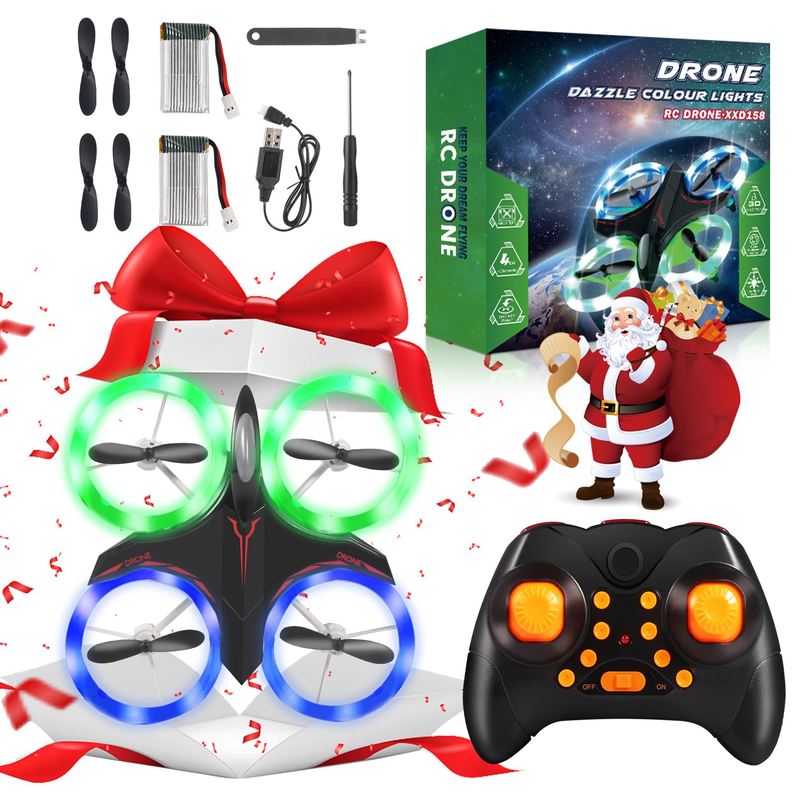 VERSAINSECT st Mini Drone for Kids and Beginners Easy to Fly Drone, Remote Control RC Garden sculpture outdoor decoration