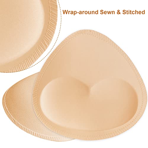 TopBine Removable Bra Pads Inserts Women's Comfy Sports Cups Bra Insert for Bikini Top Swimsuit