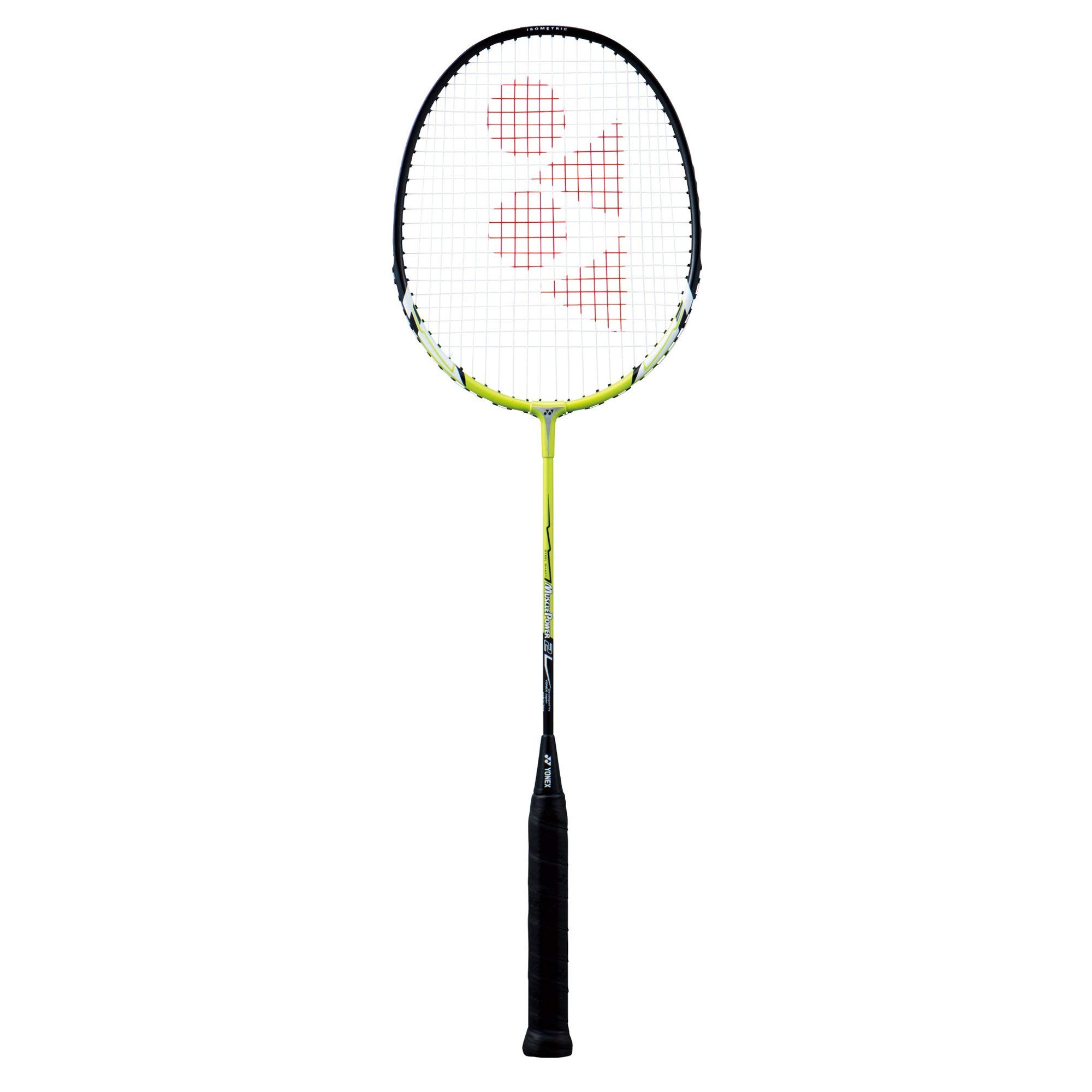 YONEX Muscle Power 2 Badminton Racket/Racquet U/G4 (Lime Green) - Pre-Strung (MP2LMU19S)