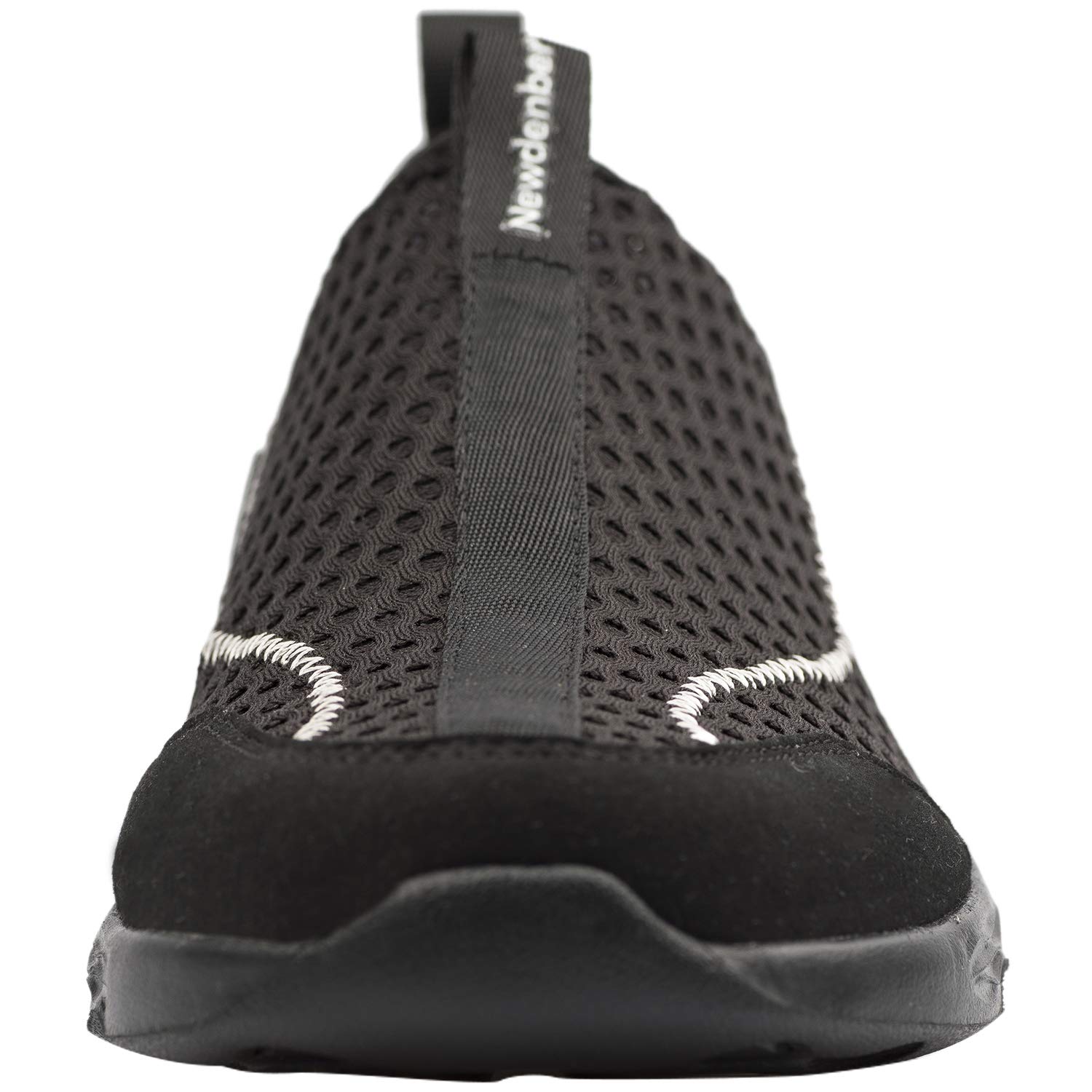 WOTTE Men's Water Shoes Quick Drying Sports Aqua Shoes(Size 15,Black-1414)