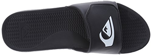 Quiksilver Men's Shoreline Adjust Sandal, Black/Black/White, 10 M US
