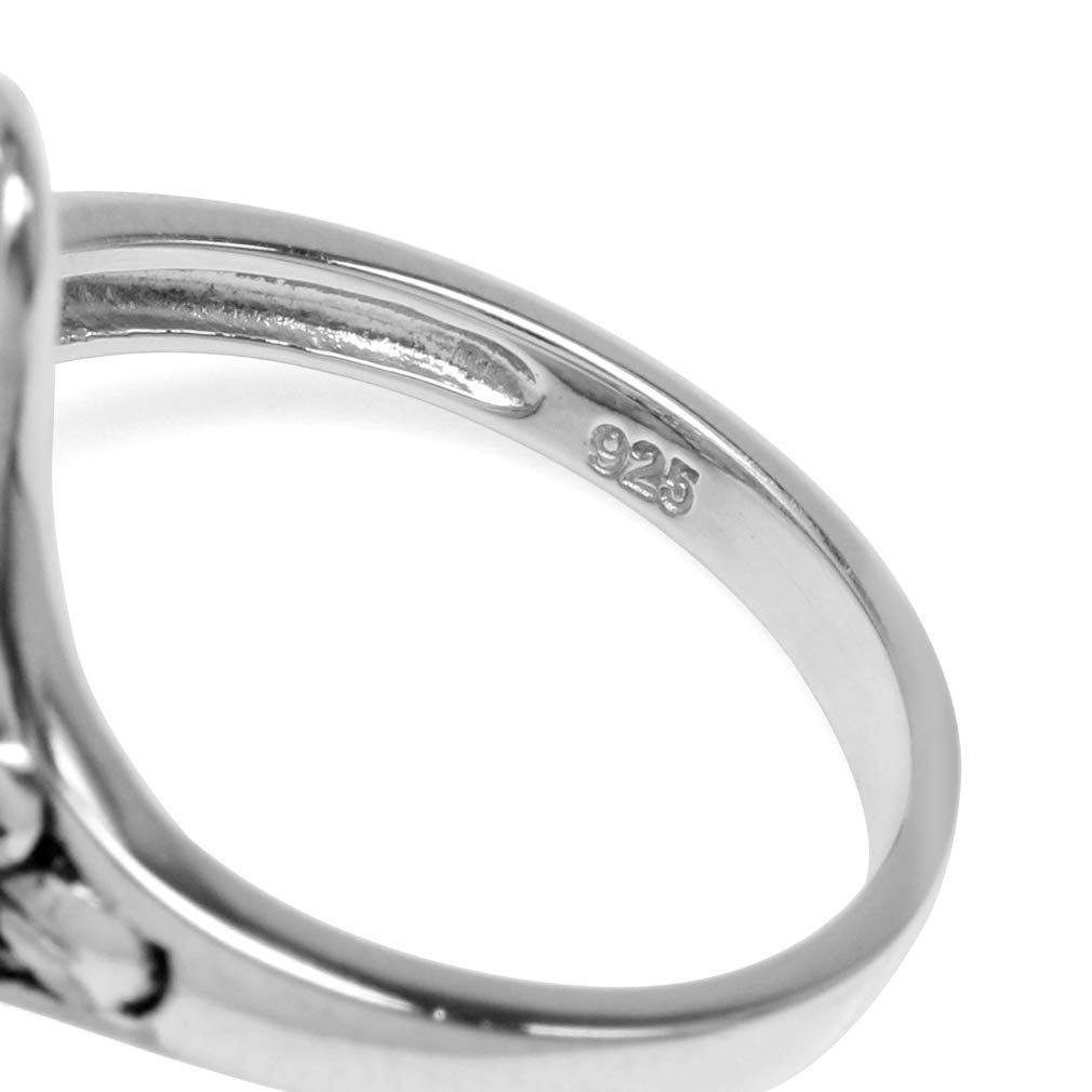 Silvershake 1.24ct. 3 Stone Natural Amethyst 925 Sterling Silver Filigree Ring Size 9