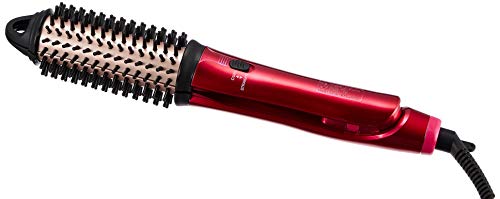 Tescom Negative Ion 2WAY Brush Hair Iron (32mm) IPH1832-P (Sparkle Pink)【Japan Domestic Genuine Products】