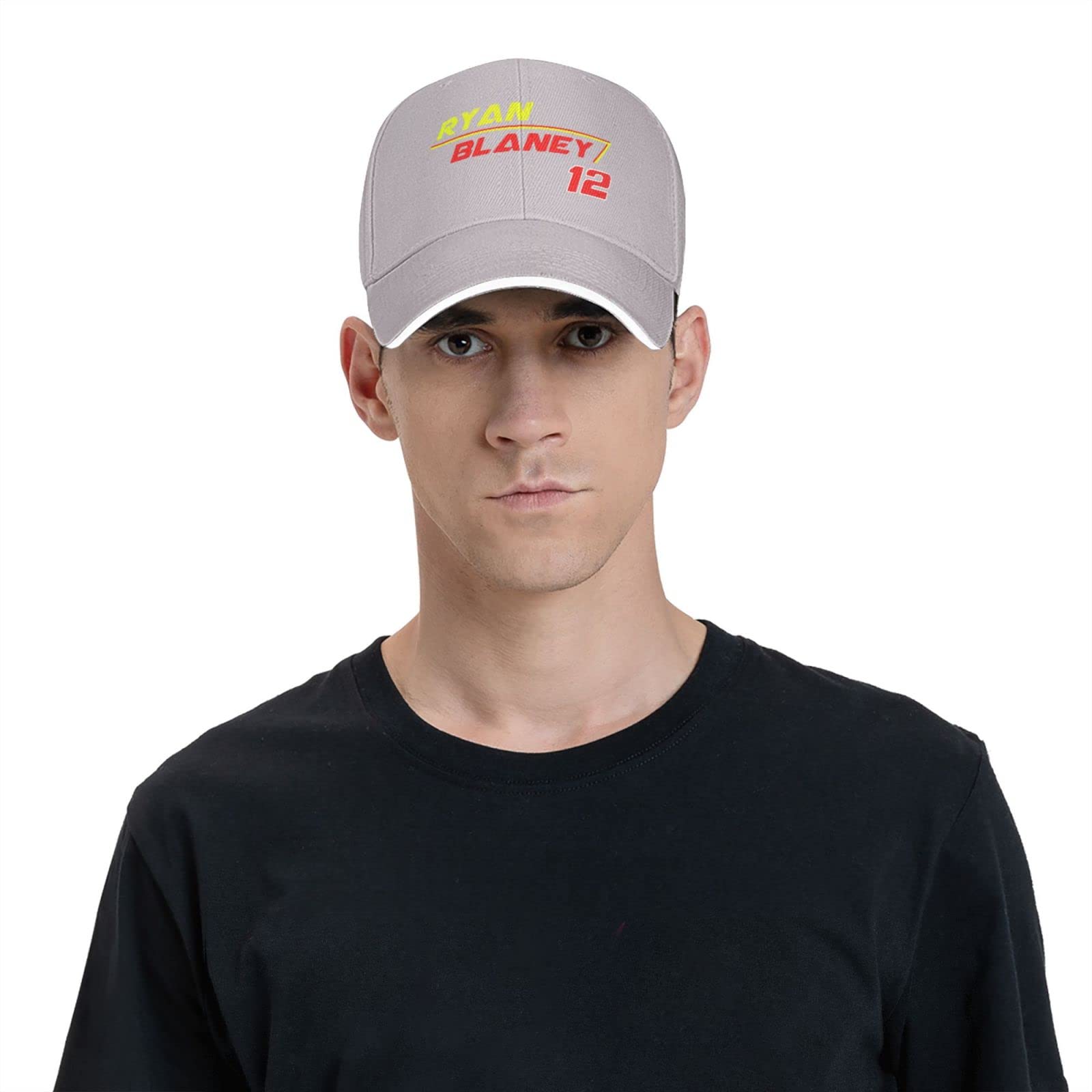 Ryan Blaney Baseball Cap Mens Casquette Washable Adjustable Womens Sandwich Cap Gray