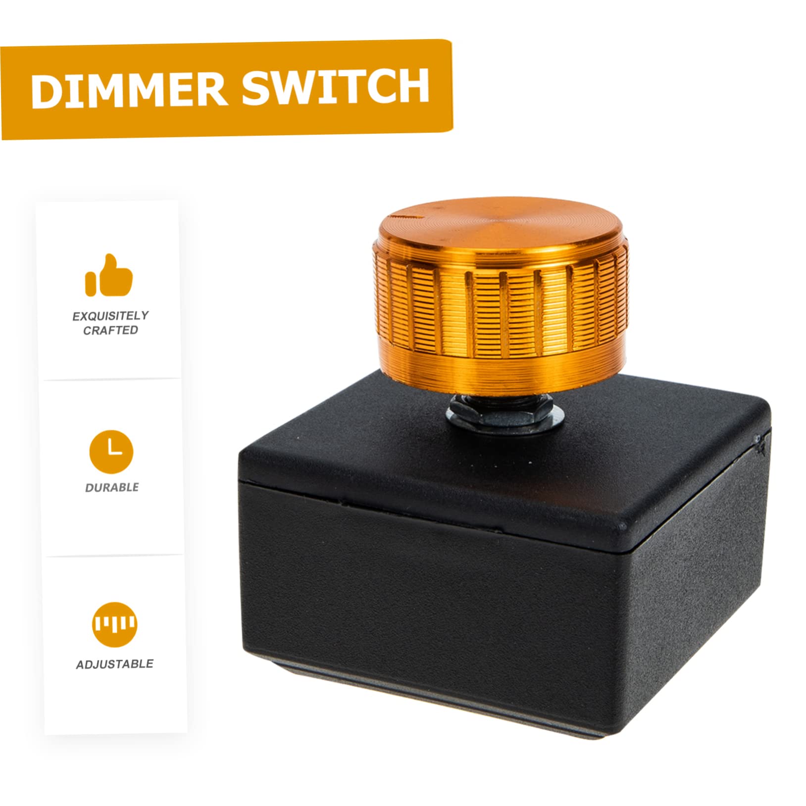 Uonlytech Dimming Stainless Steel Socket Light dimmer knob knob Light Modulator Gas Stove Lamp Dimmer Control Component Turntable dial Electrical Light