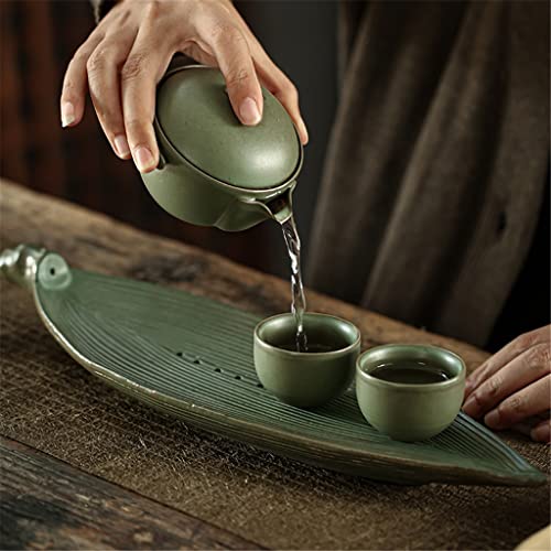 YUTR Tea Ceremony Tea Tray Ceramic Line Incense Incense Burner Agarwood Sandalwood Smoked Dry Foam Plate