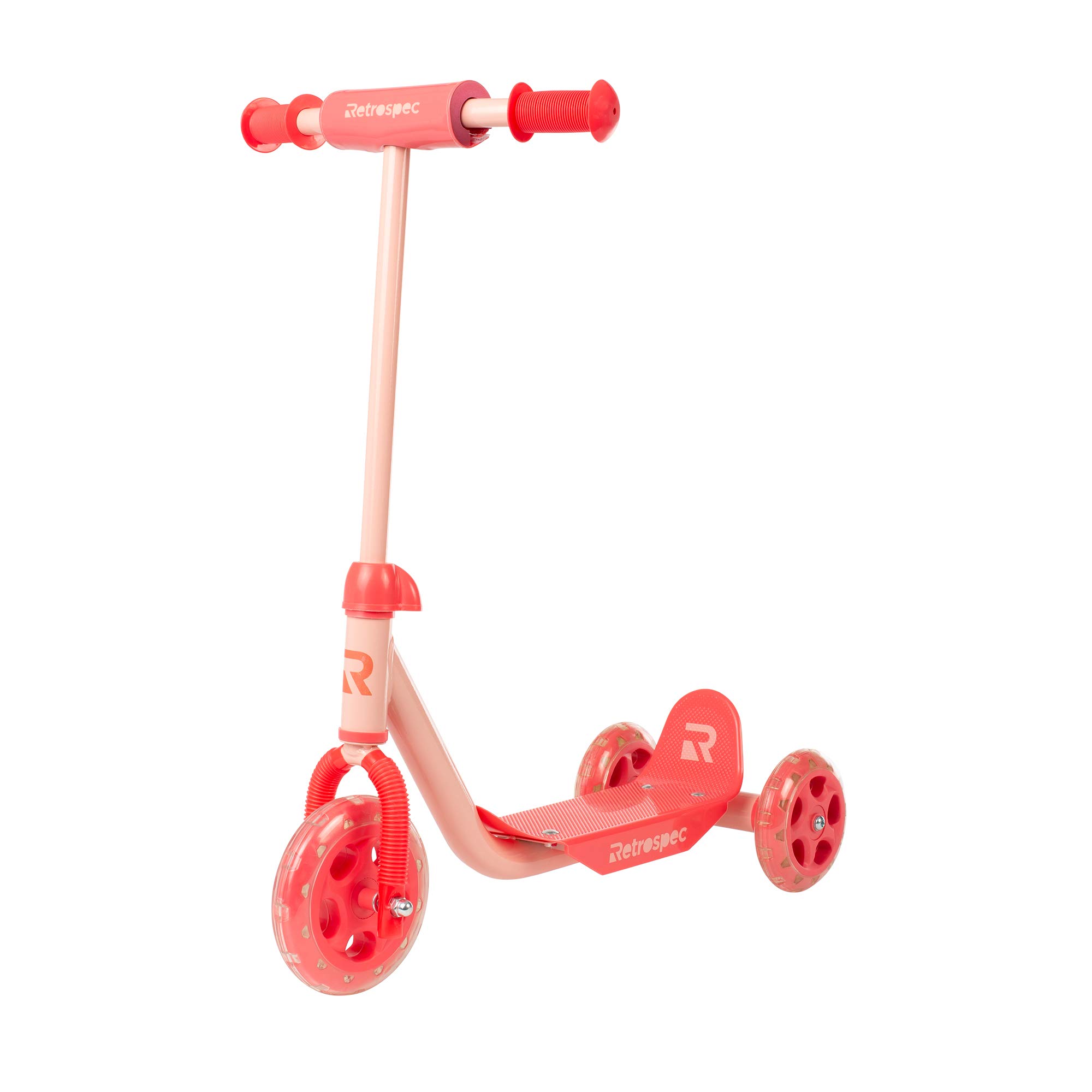Retrospec Chippy 3-Wheel Kick Scooter for Kids, Toddlers, Girls and Boys with Padded Handlebars, PU Wheels, and Extra Wide Deck Perfect for Children