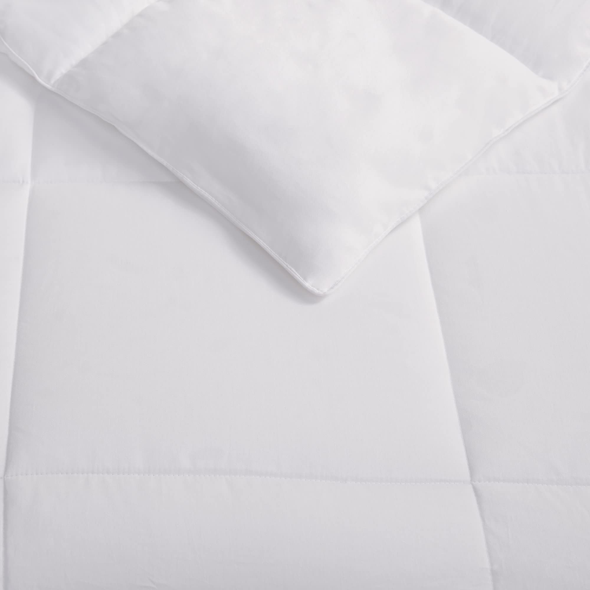 Sleep Philosophy Thinsulate Fibers 3M Scotchgard Moister Wicking Down Alternative Comforter with 300TC Cotton Sateen Cover, Twin, White