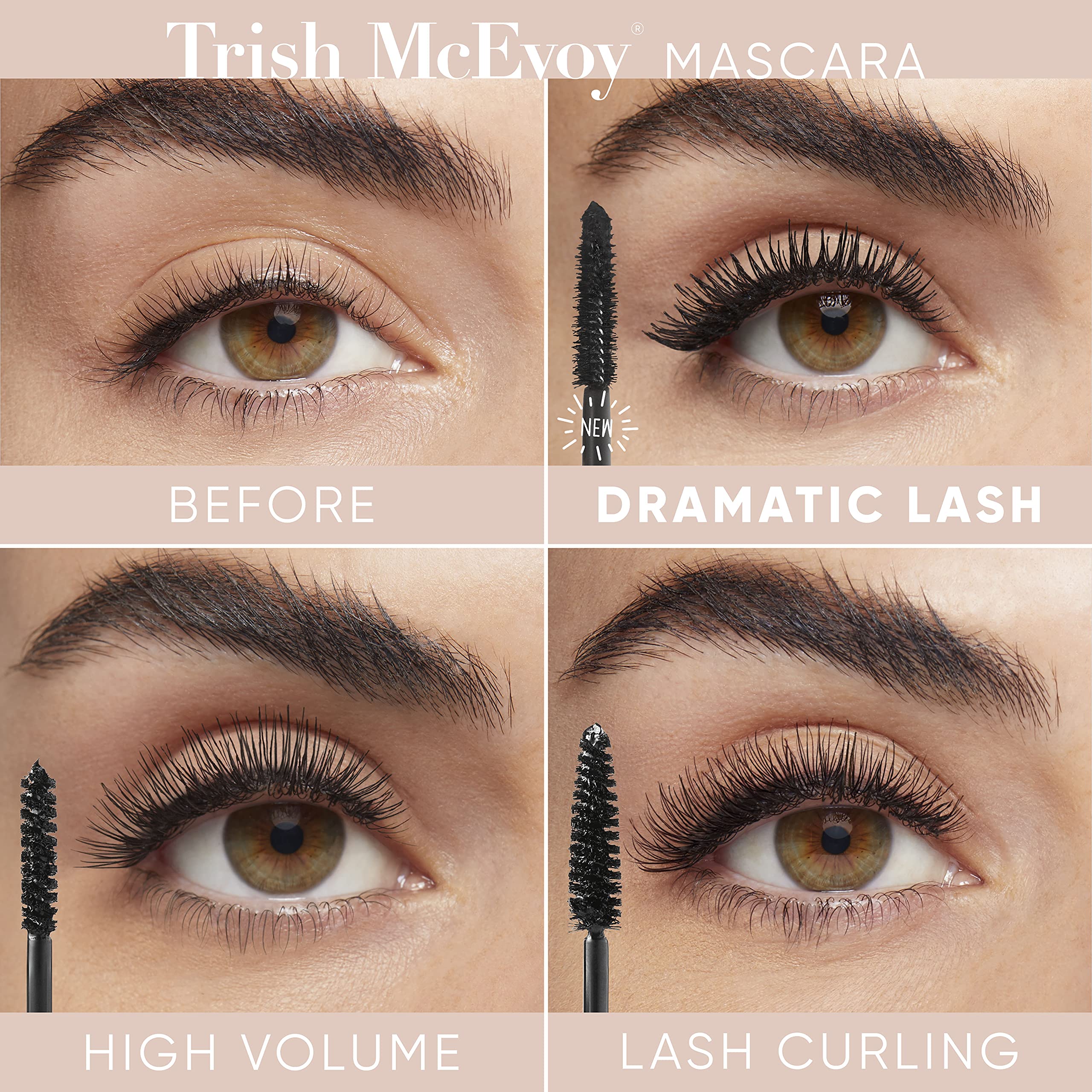 Trish McEvoy High Volume Mascara, Black, 0.18 oz / 5 g