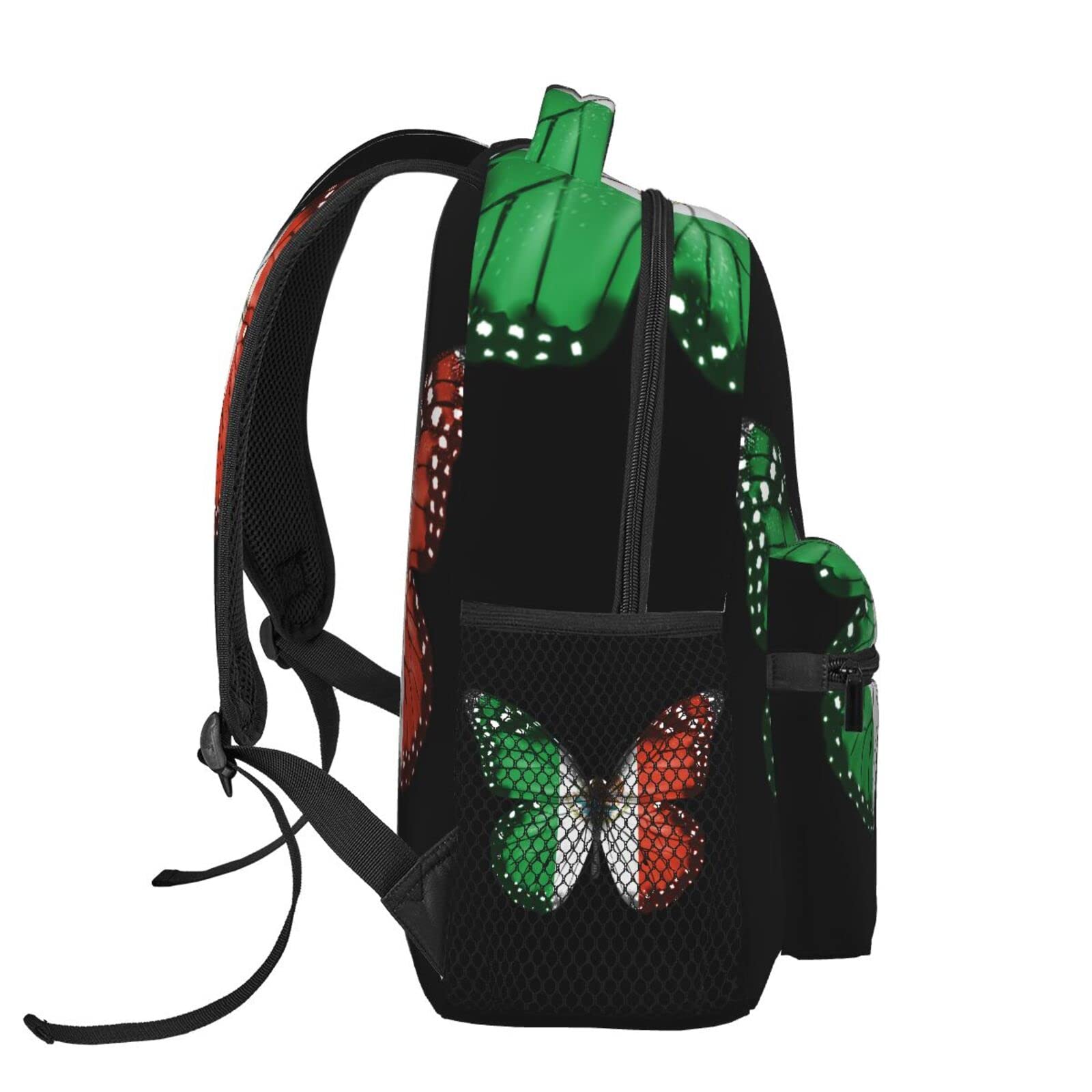 Qurdtt Mexico Flag Backpack Patriotic Mexican Backpack Casual Travel Laptop Daypack for Men Women