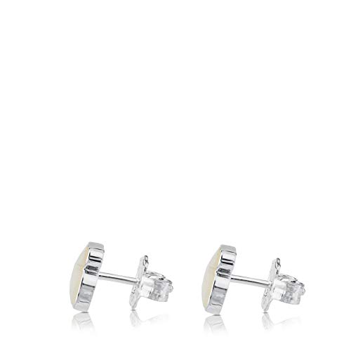 TOUS Sterling Silver Earrings for Women with Pearls & Bear Motif, Size: 0.9 cm. TOUS Color Collection