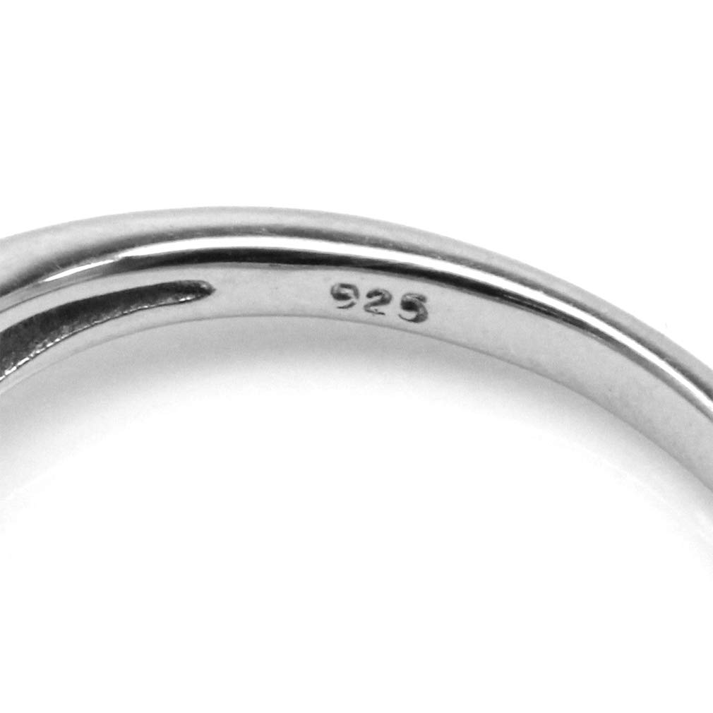 Silvershake 7mm Natural Round Shape Black Onyx White Gold Plated 925 Sterling Silver Celtic Knot Solitaire Ring Size 7