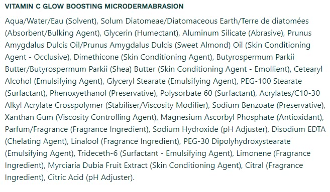 The Body Shop Vitamin C Glow Boosting Microdermabrasion – Exfoliation for Tired, Dull Skin – Vegan – 100ml