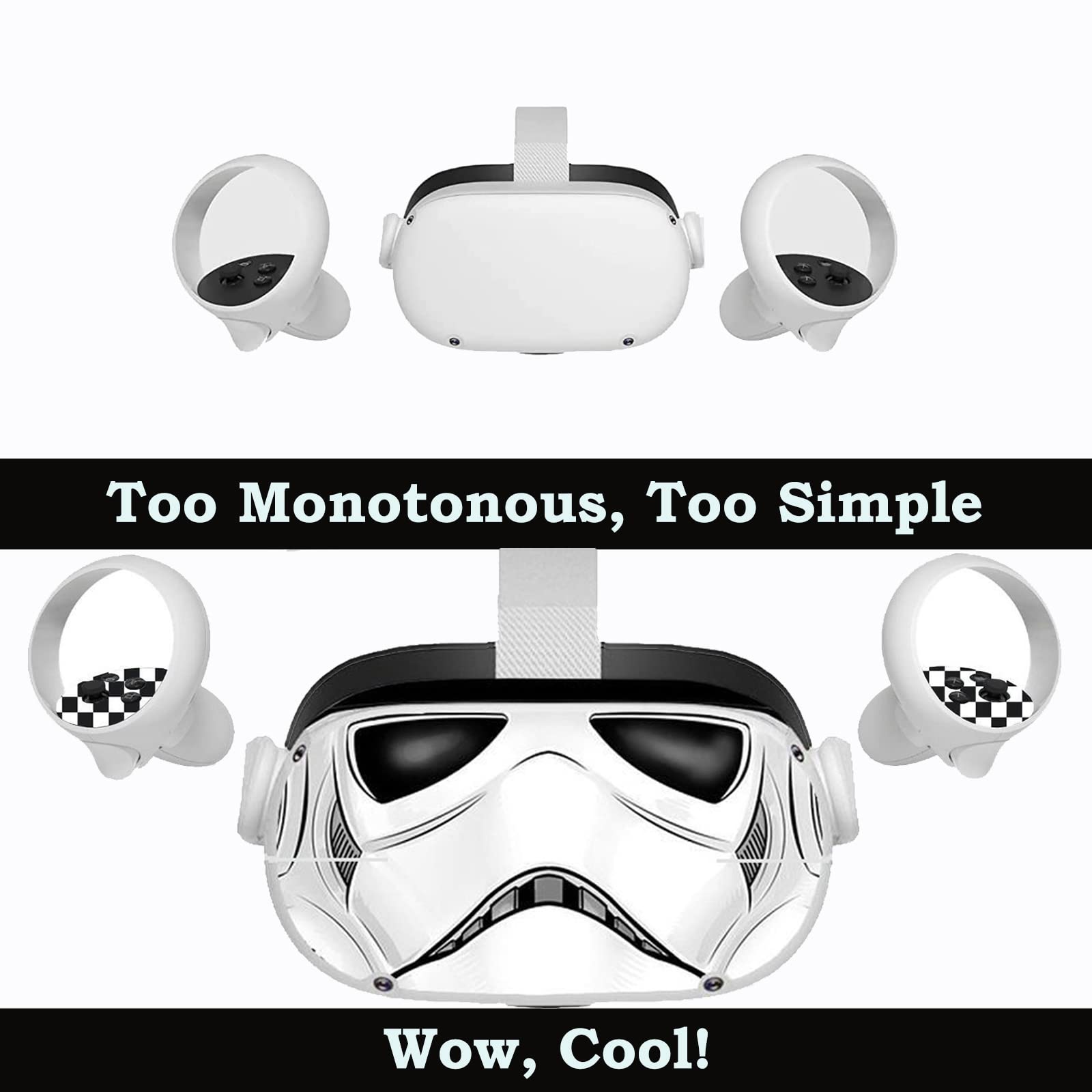 VR Skin Wrap Oculus Quest 2 Decal Skin VR Controller Stickers Vinyl Decal Stickers Skin for Oculus Quest 2 Skin Star Wars