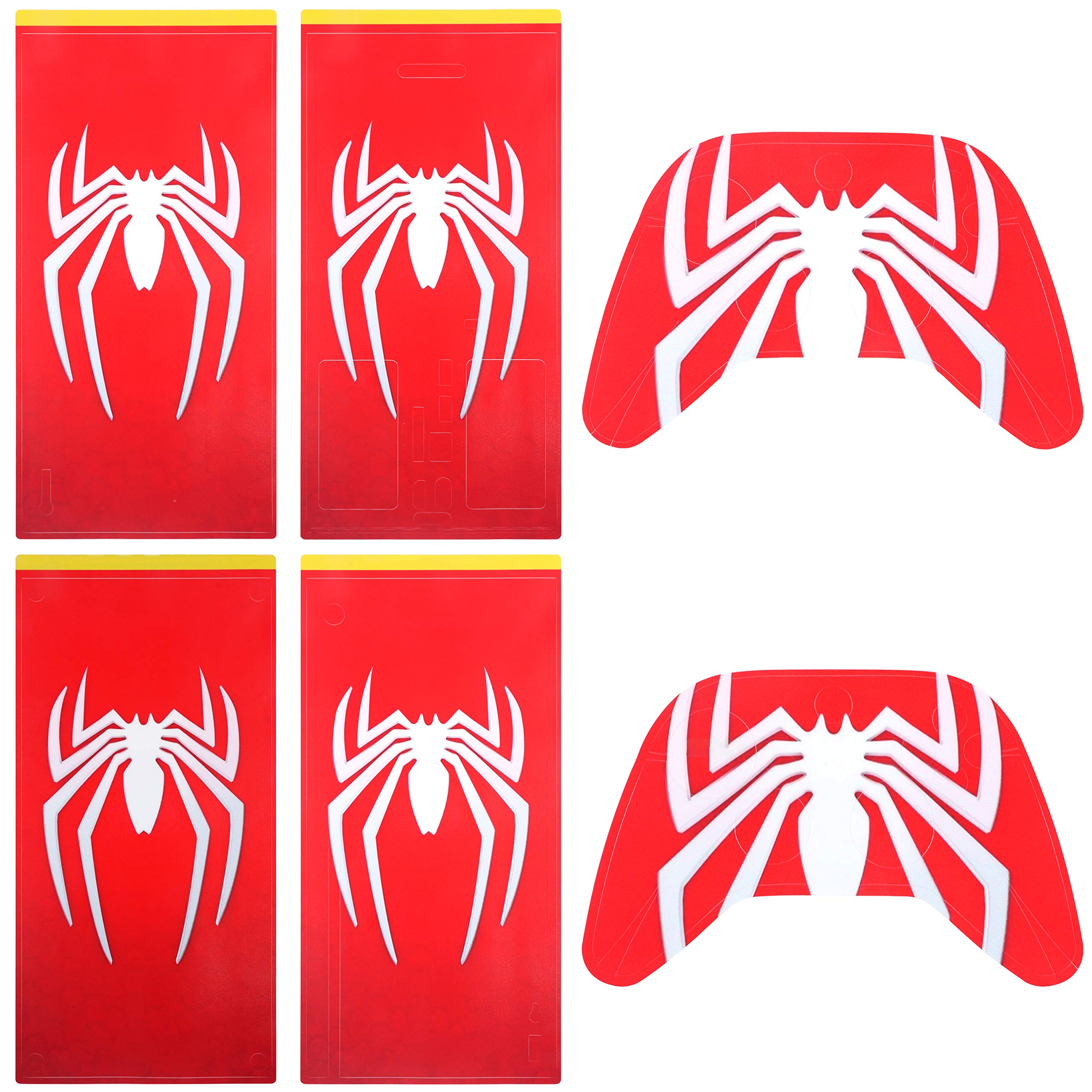 The Console Wrap Xbox Series X Console Skin and Xbox Series X Controller Skins Set, Xbox Series X Skin Wrap Decal Sticker, Spider Decal Kit