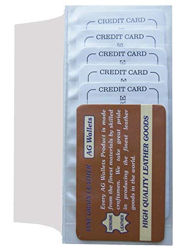 Set of 2 Clear Premium Quality Checkbook Wallet Insert from AG Wallets
