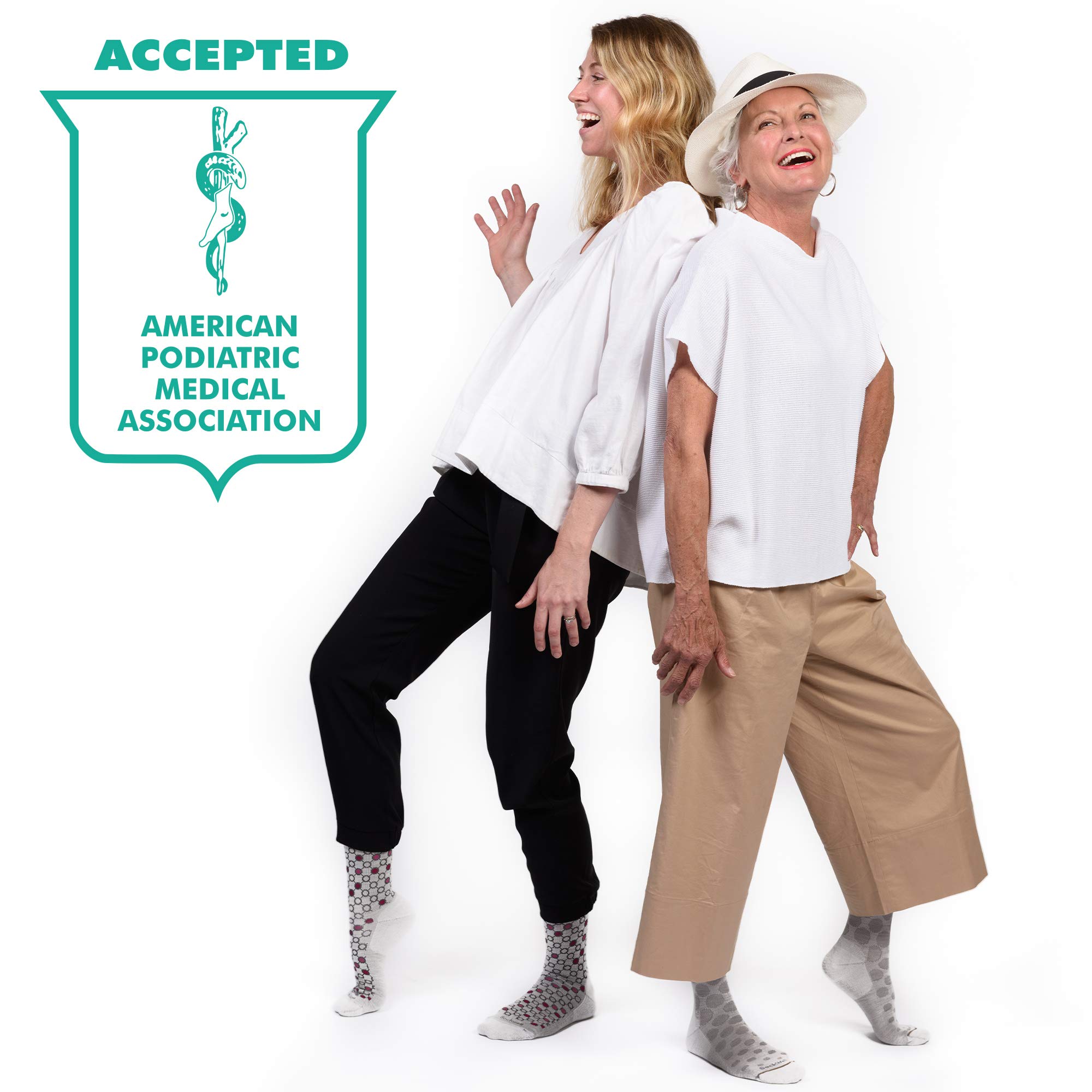 Sockwell Women's Step Up Moderate Graduated Compression Sock, Black - M/L