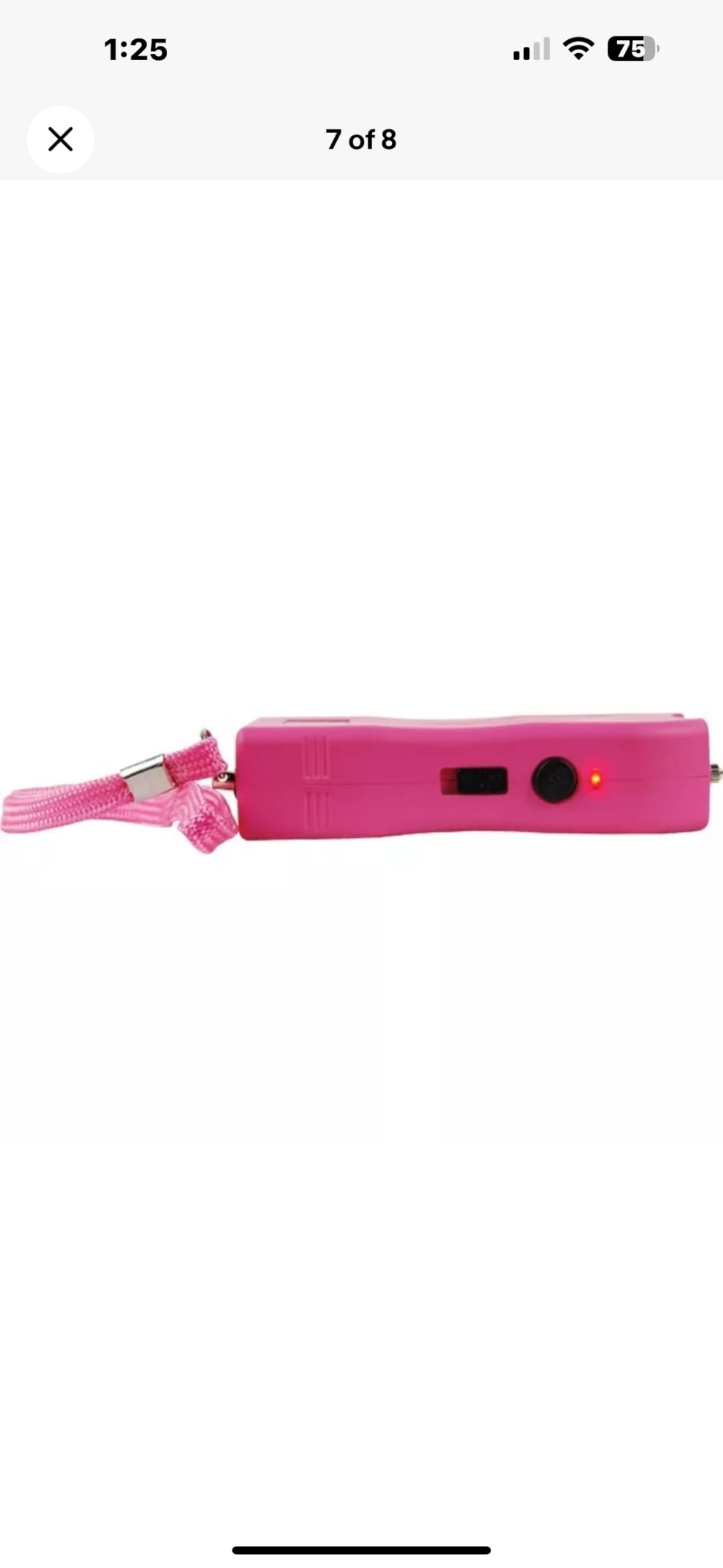 Runt Pink Stun Gun with Flashlight - Keychain Pepper Spray
